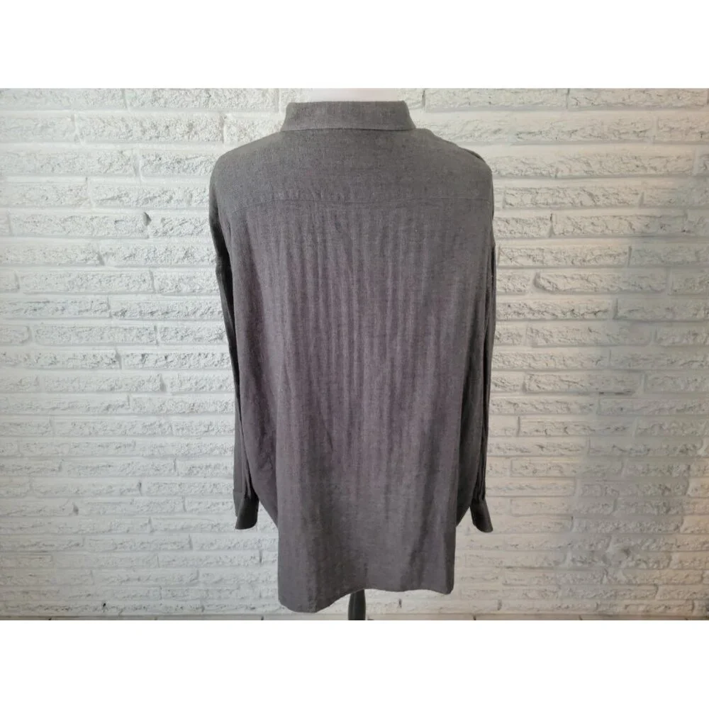 COTTON WORKS | Shirts | Cotton Works Men Shirt 4x Long Sleeve Gray ...